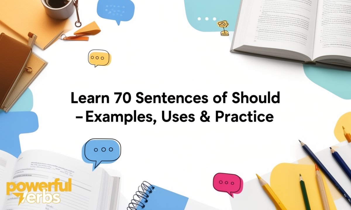 Learn 70 Sentences of Should – Examples, Uses & Practice